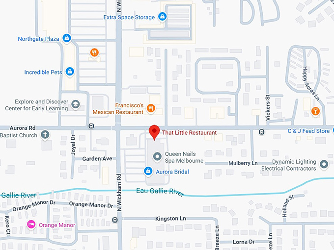 16. that little restaurant map