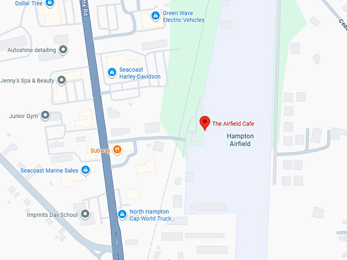 16. the airfield café map