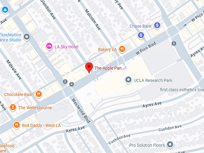 16. the apple pan map