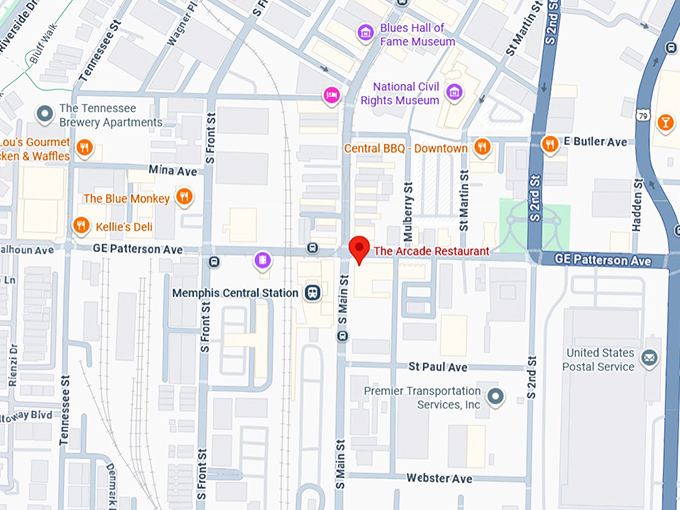 16. the arcade restaurant map