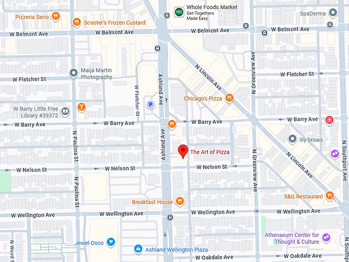 16. the art of pizza map