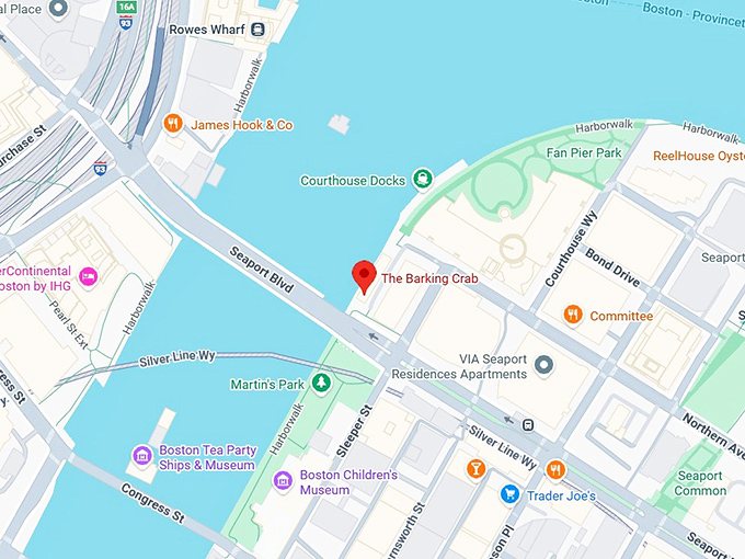 16. the barking crab map