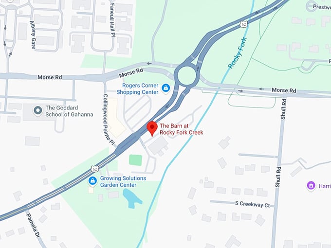 16. the barn at rocky fork creek map
