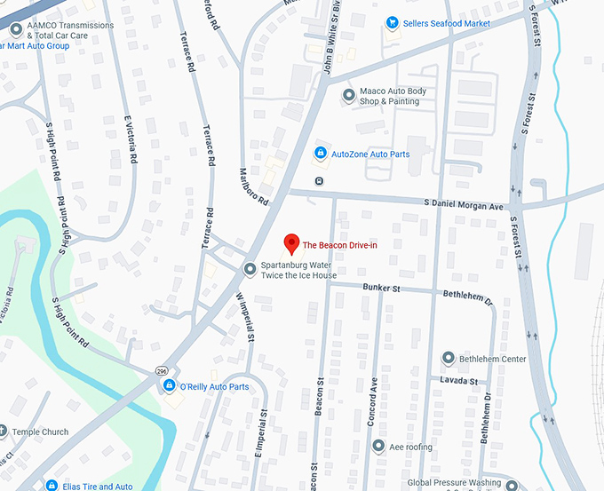 16. the beacon drive in map