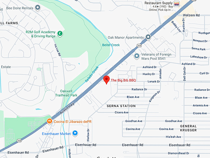 16. the big bib bbq map