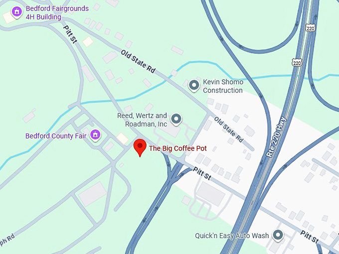 16. the big coffee pot map