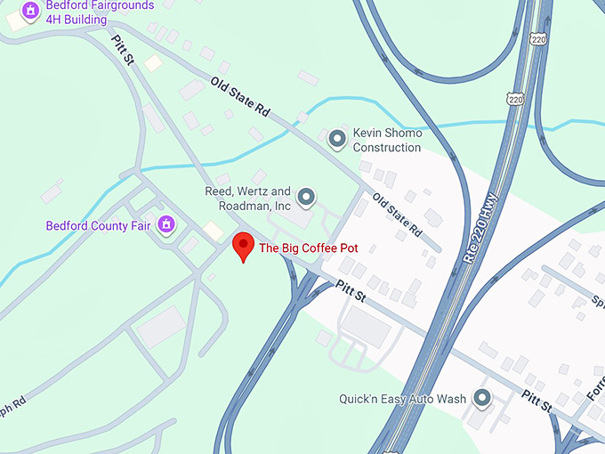 16. the big coffee pot map