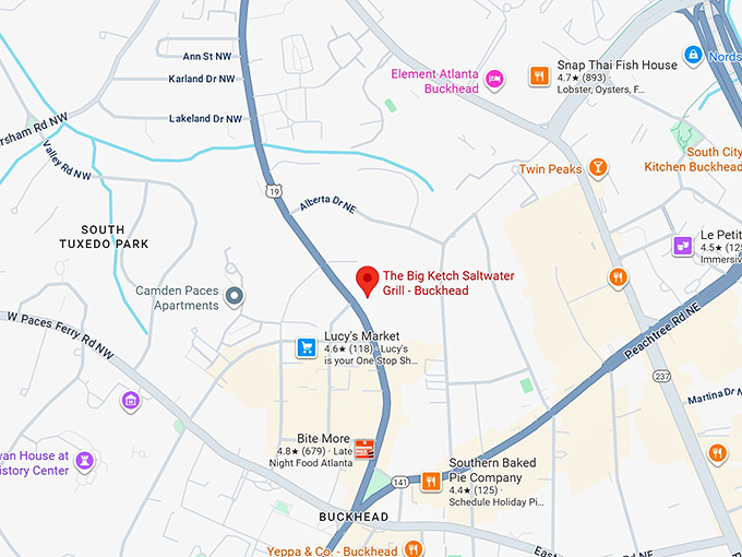 16. the big ketch saltwater grill buckhead map