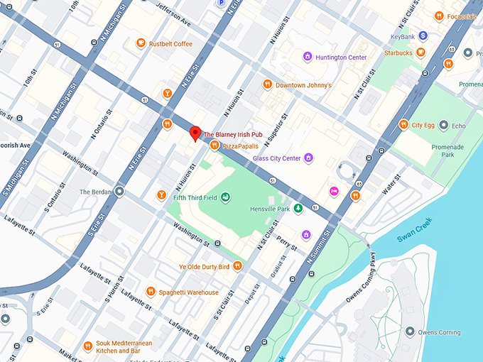 16. the blarney irish pub map