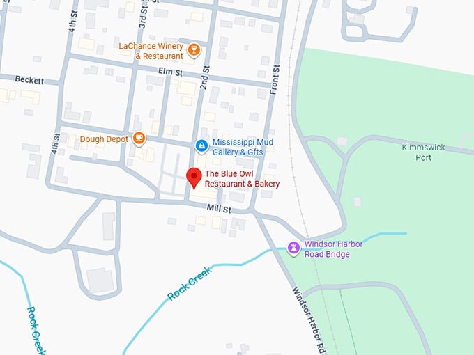 16. the blue owl restaurant & bakery map