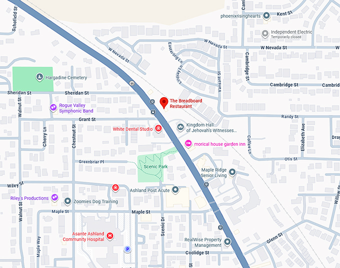 16. the breadboard restaurant map