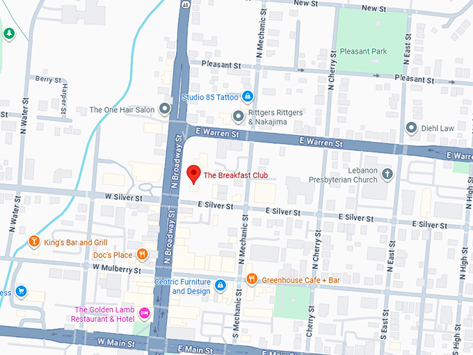 16. the breakfast club map