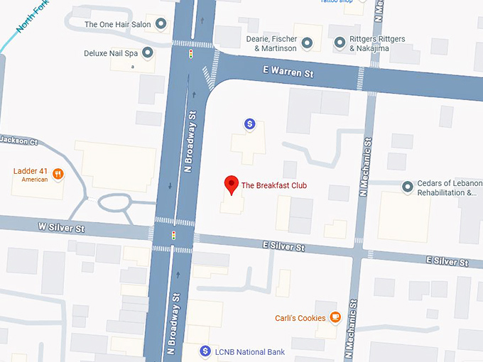 16. the breakfast club map