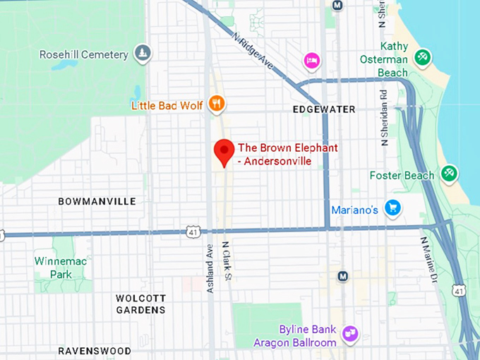 16. the brown elephant andersonville map
