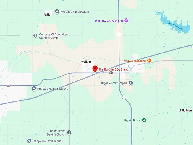 16. the butcher bbq stand map