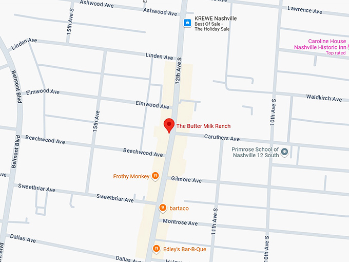 16. the butter milk ranch map