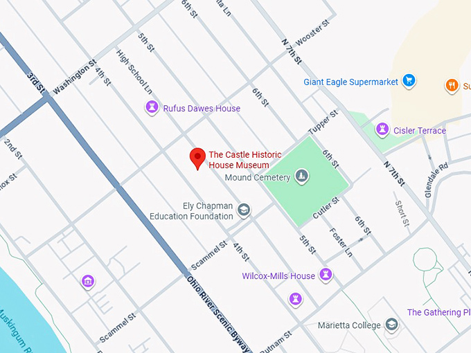 16. the castle historic house museum map