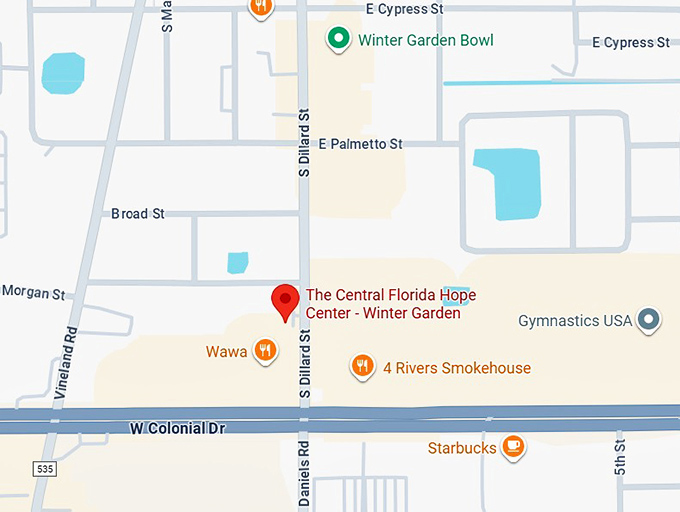 16. the central florida hope center winter garden map
