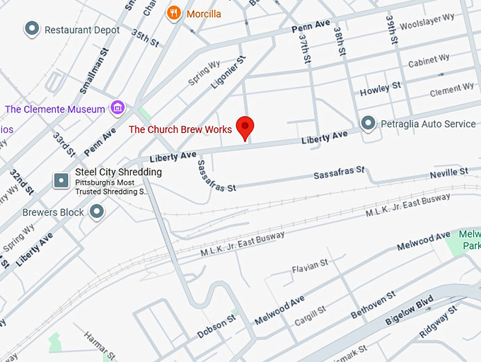 16. the church brew works map