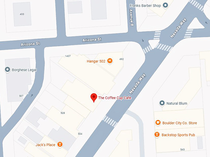 16. the coffee cup cafe map