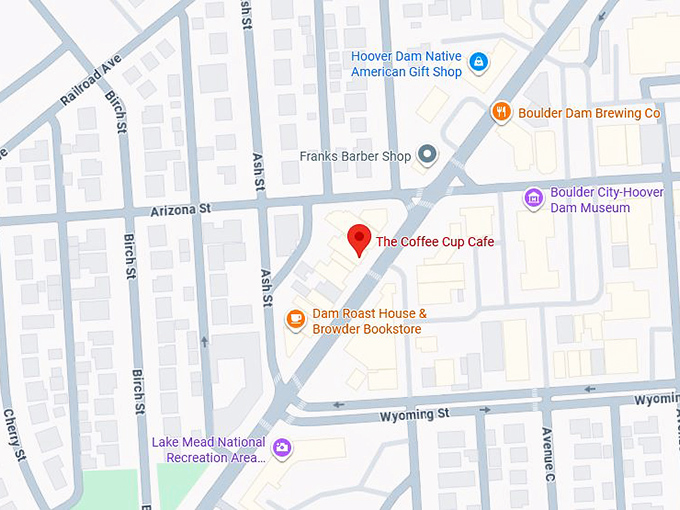 16. the coffee cup cafe map