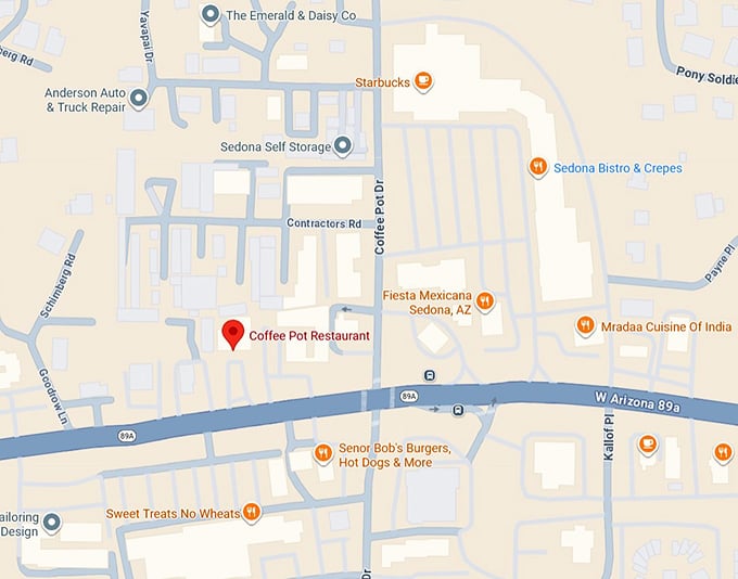 16. the coffee pot restaurant map