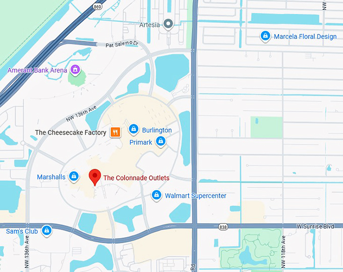 16. the colonnade outlets map