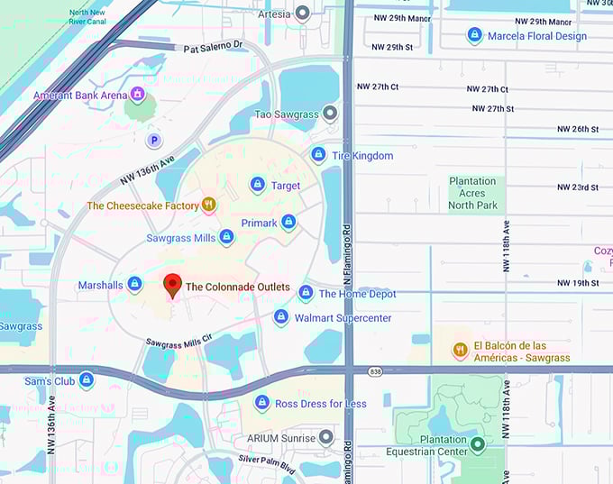 16. the colonnade outlets map