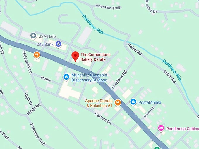 16. the cornerstone bakery & cafe map