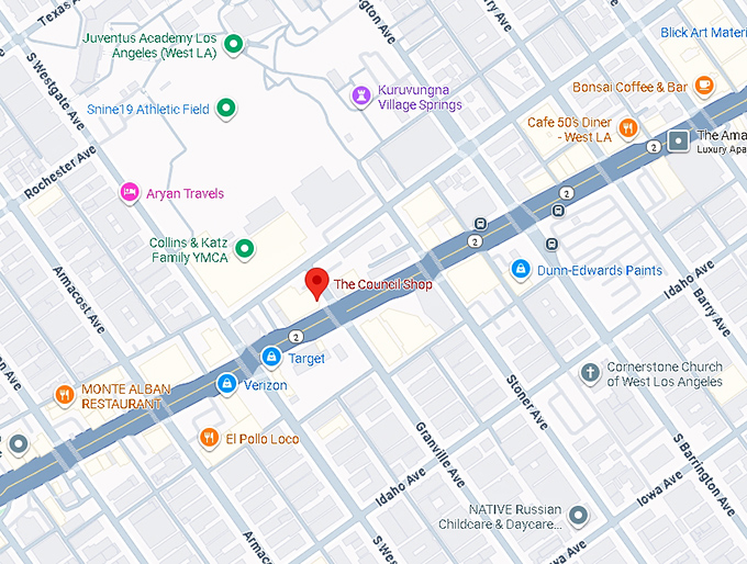 16. the council shop (11801 santa monica blvd) map