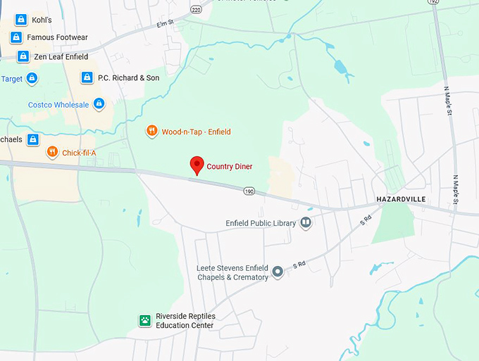 16. the country diner map