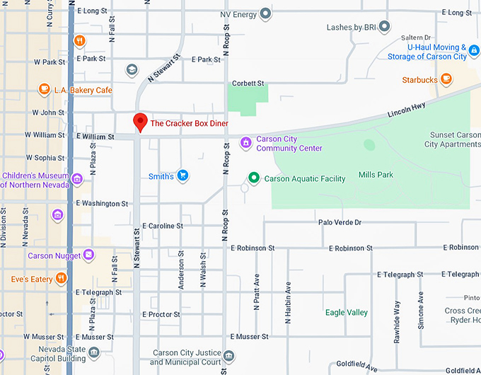 16. the cracker box diner map