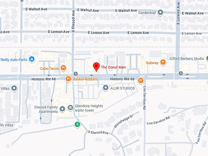 the donut man map