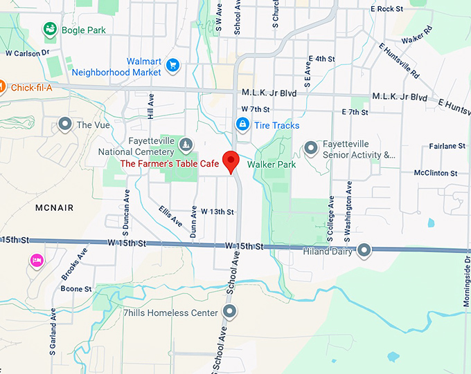 16. the farmer's table cafe map