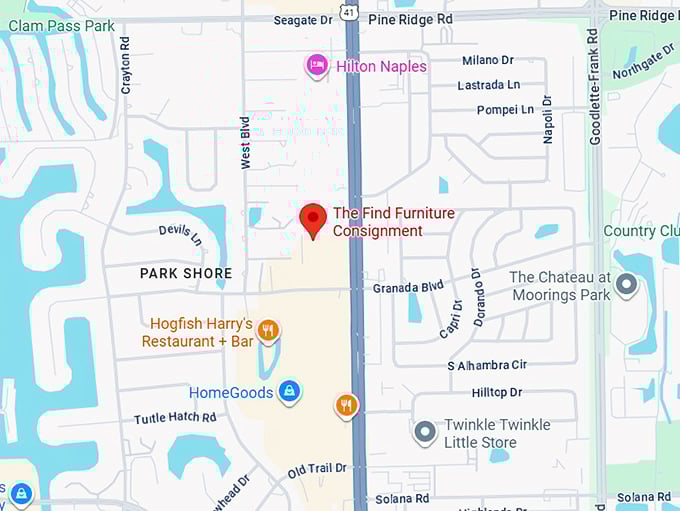 16. the find furniture consignment map