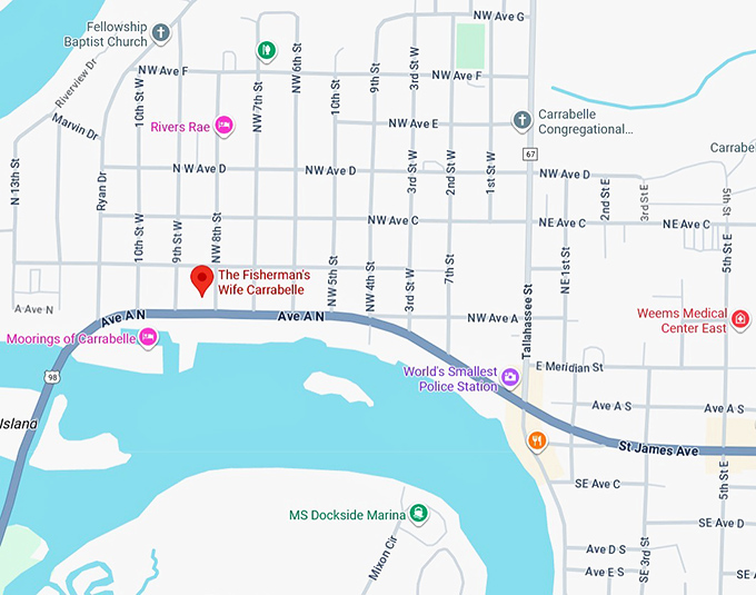 16. the fisherman's wife carrabelle map