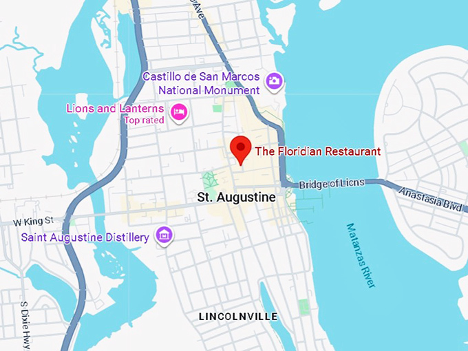 16. the floridian restaurant map