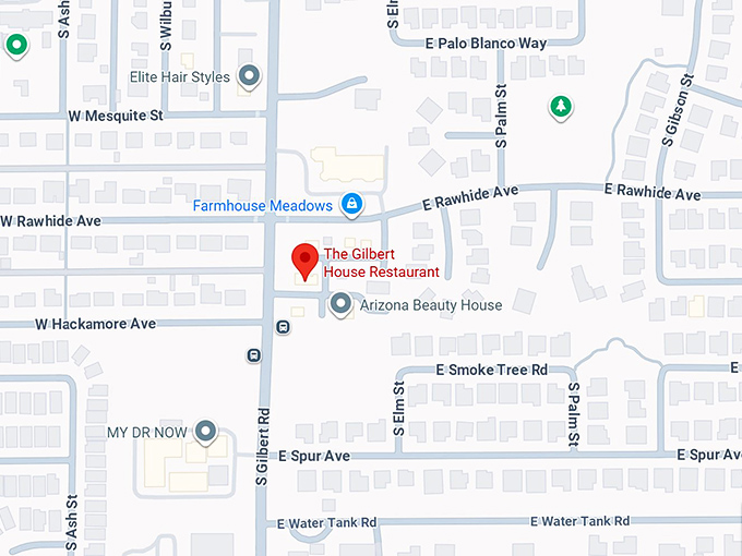 16. the gilbert house restaurant map