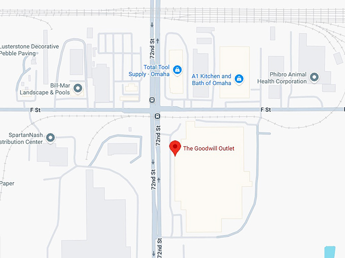 16. the goodwill outlet (4115 s 72nd st) map