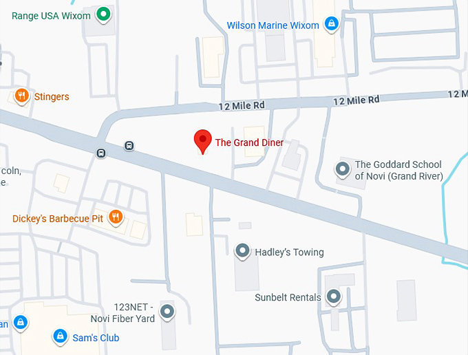 16. the grand diner map