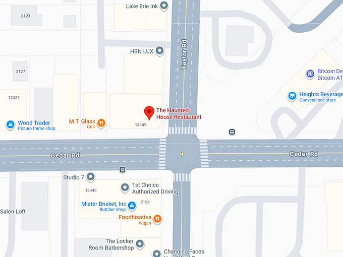 16. the haunted house restaurant map