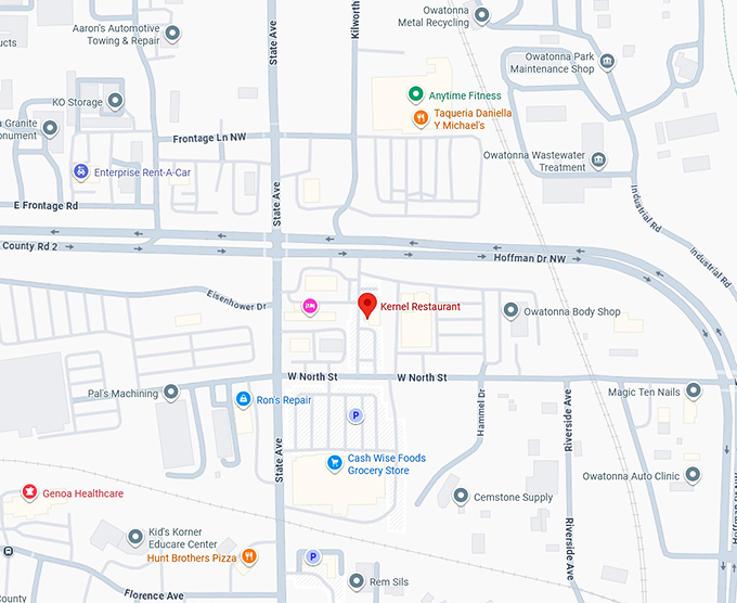 16. the kernel restaurant map