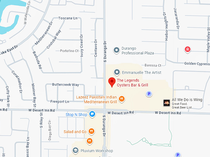 16. the legends oysters bar & grill map