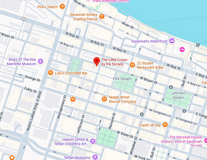 16. the little crown by pie society map