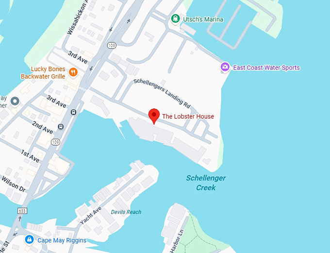 16. the lobster house map