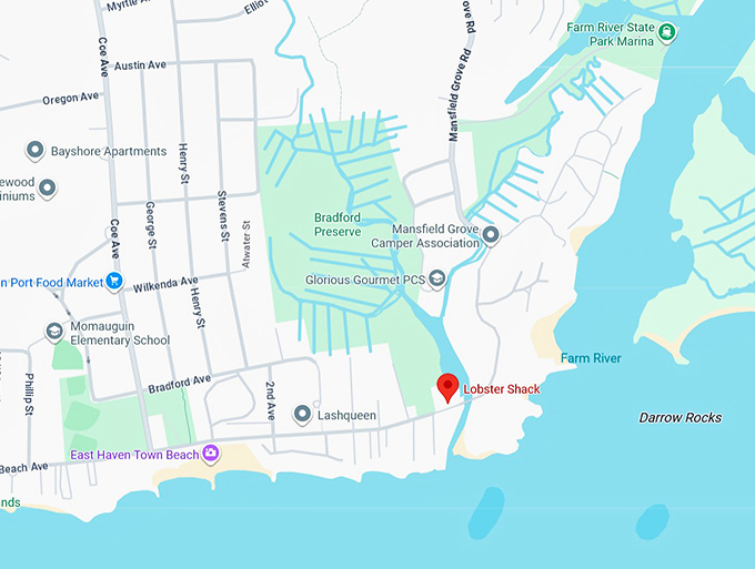 16. the lobster shack map