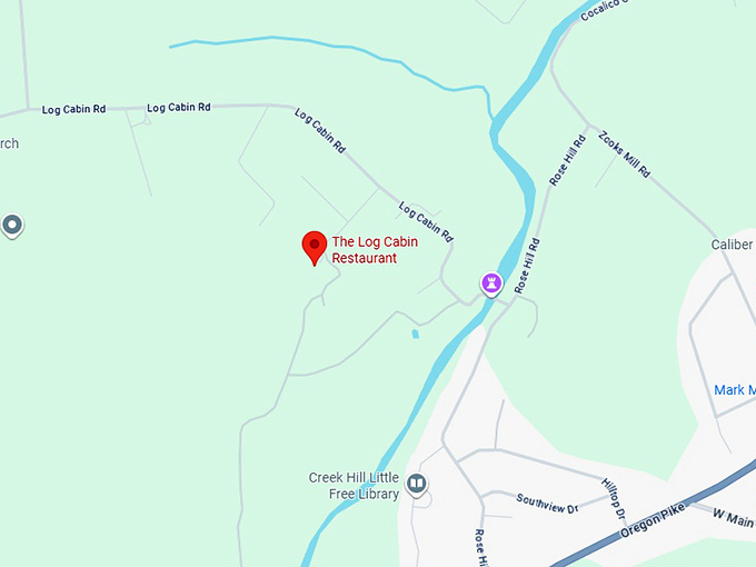 16. the log cabin restaurant map