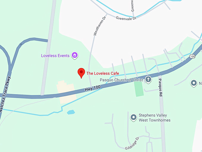 16. the loveless cafe map