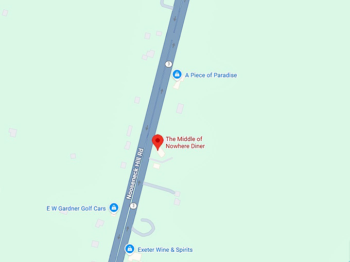 16. the middle of nowhere diner map