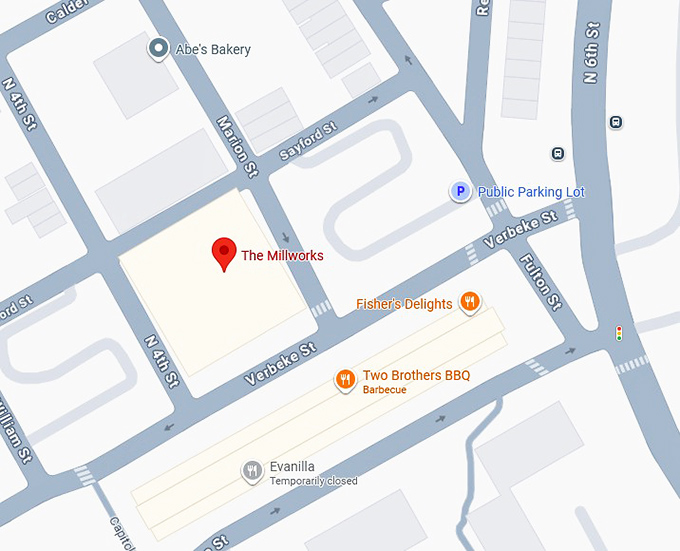 16. the millworks map